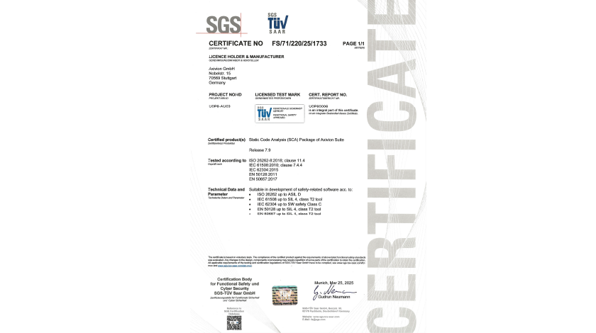 Axivion Static Code Analysis tool | premier static analyzer