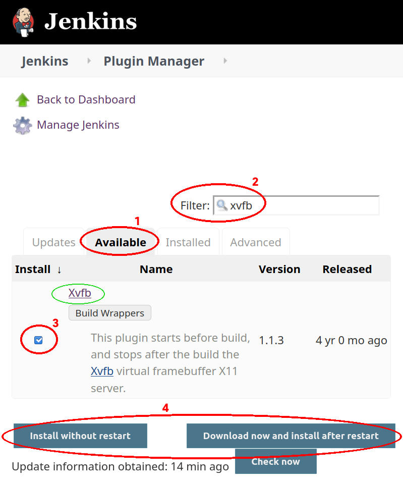 Headless Execution of GUI Tests with Jenkins