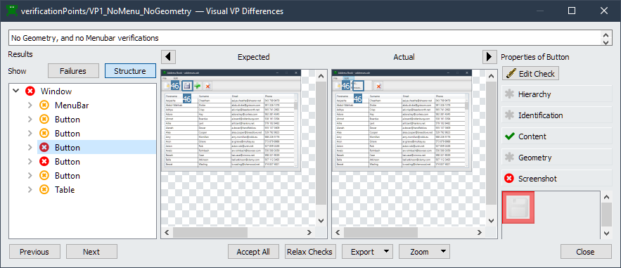 Visual Verification Points - Using the VisualVP Editor