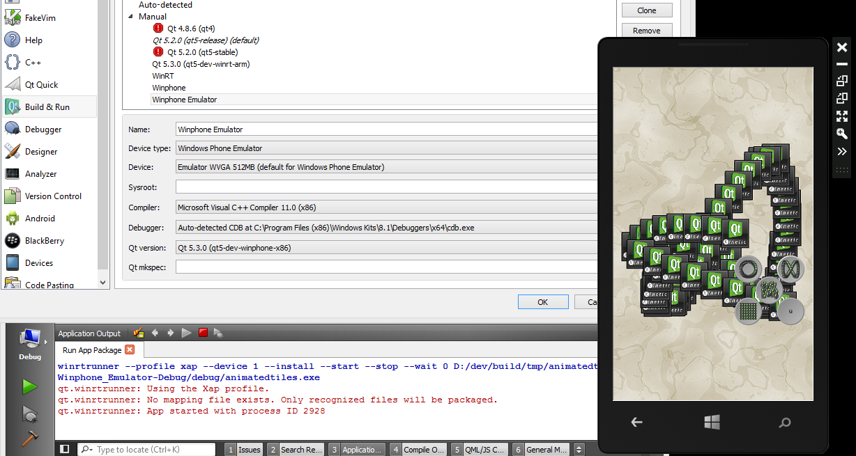 Experimental Version of Qt Creator's WinRT Plugin
