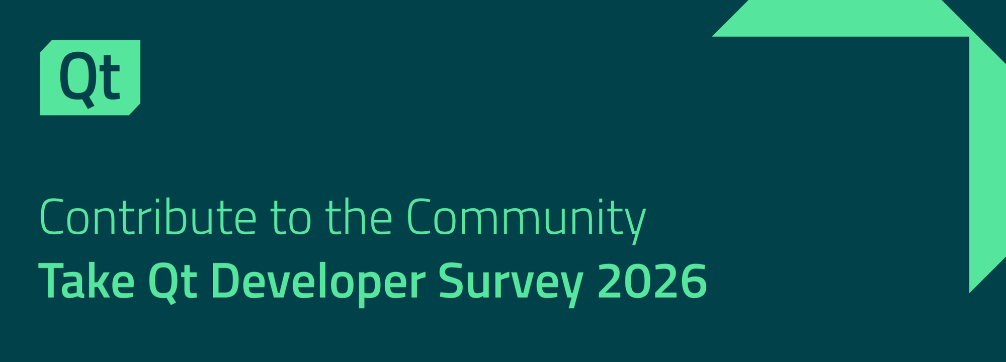 Take the Qt Developer Survey 2026