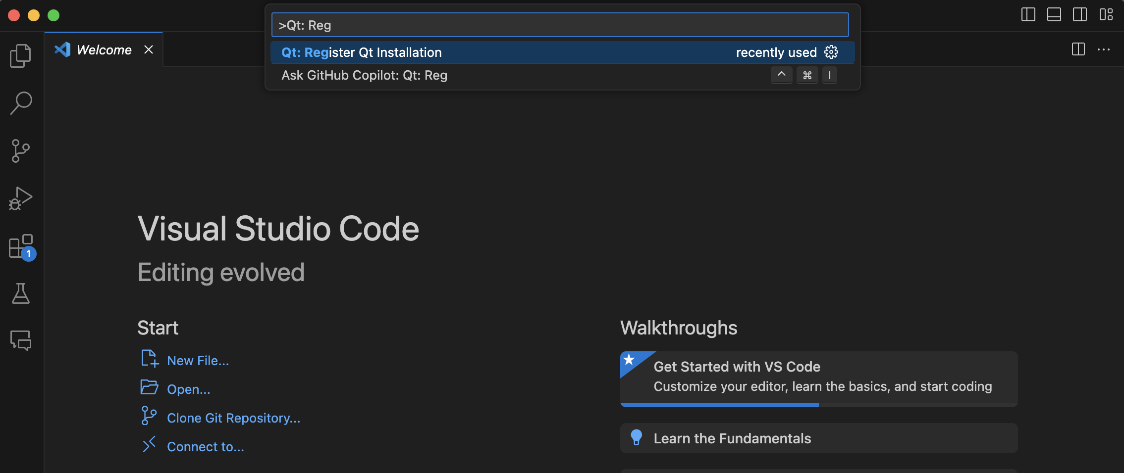 New Qt Extension for Visual Studio Code 1.0 published!