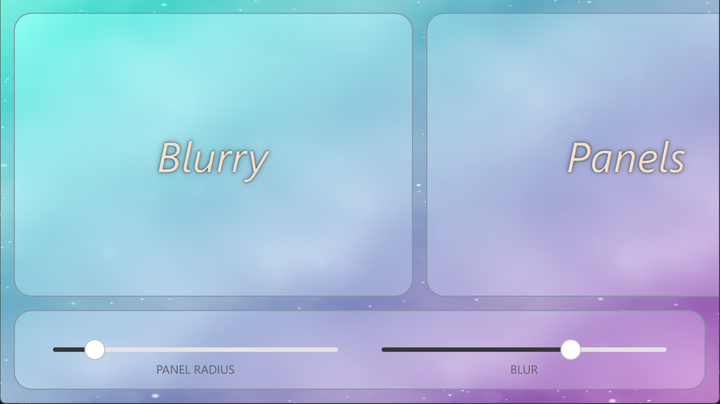 Qt Quick and Blurred Panels