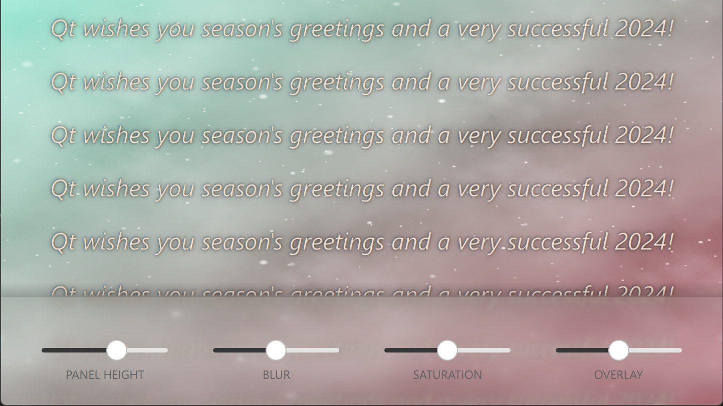 Qt Quick and Blurred Panels