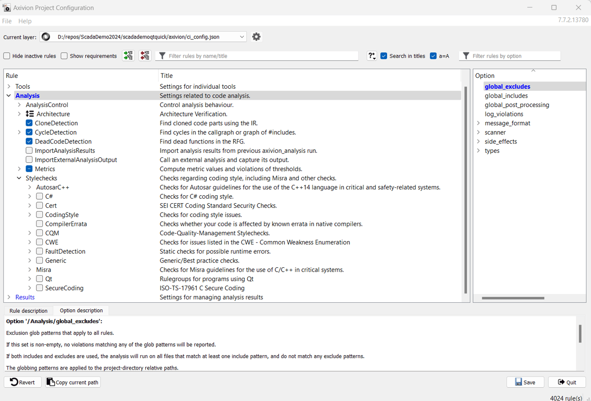 Pursuit of Quality with Axivion