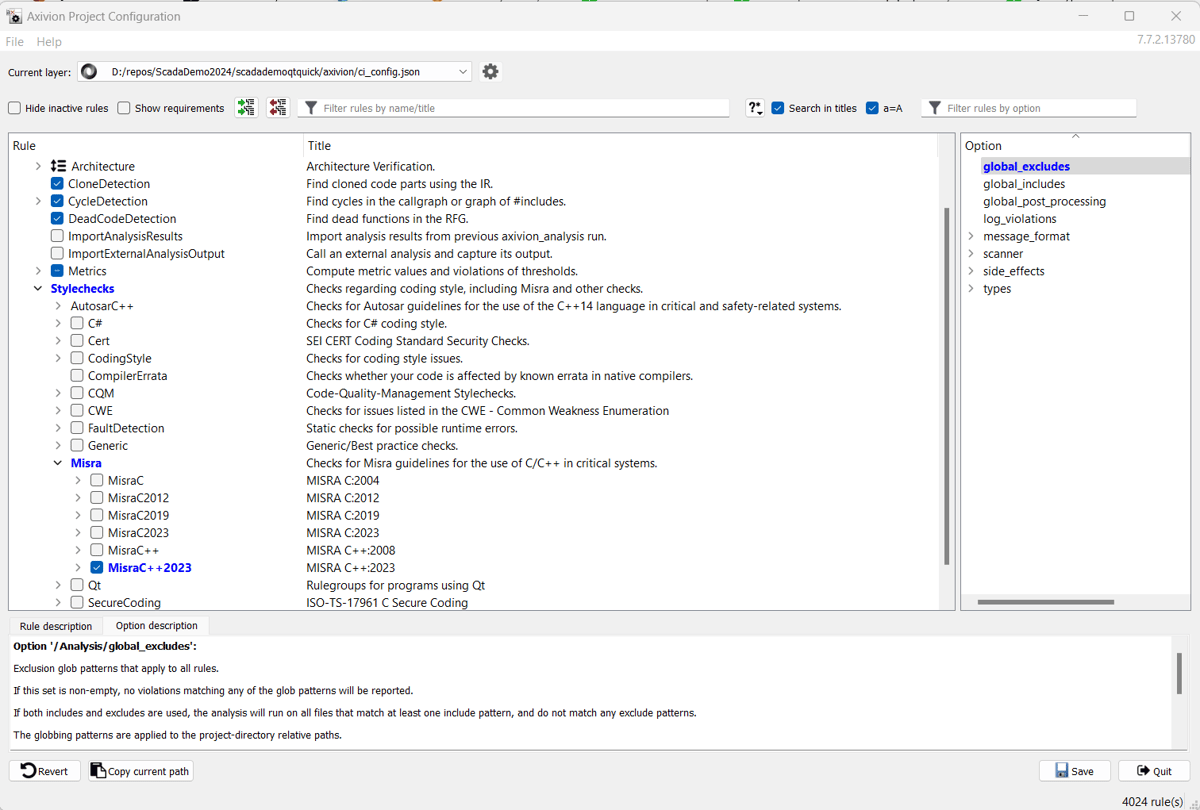 Pursuit of Quality with Axivion