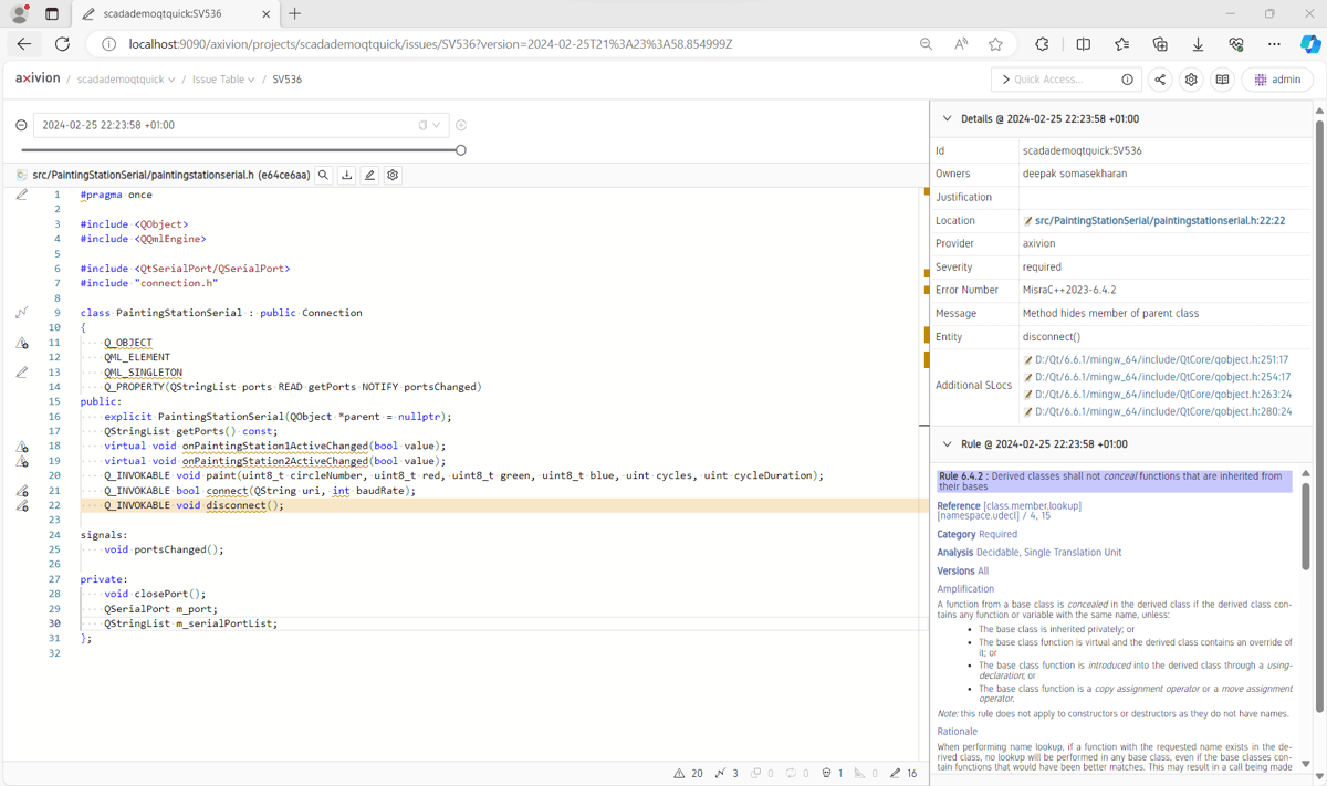 Pursuit of Quality with Axivion