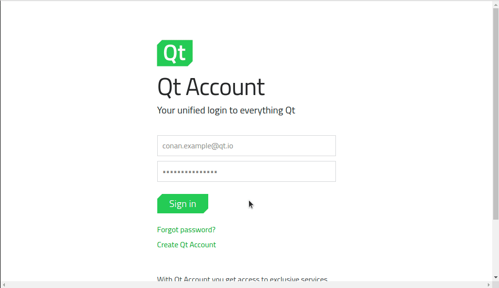 Installing Qt via Conan Package Manager