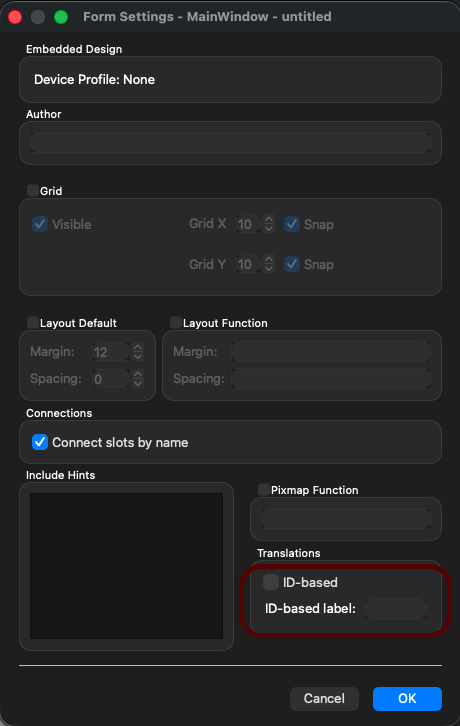 Organizing ID-Based Translations with Labels in Qt Linguist