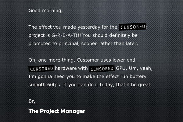 Creating an effect with QQEM