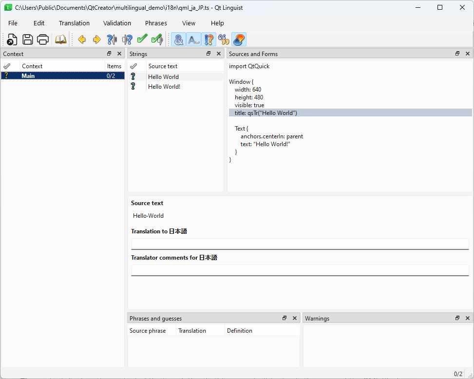 Creating a Qt Quick Multilingual App