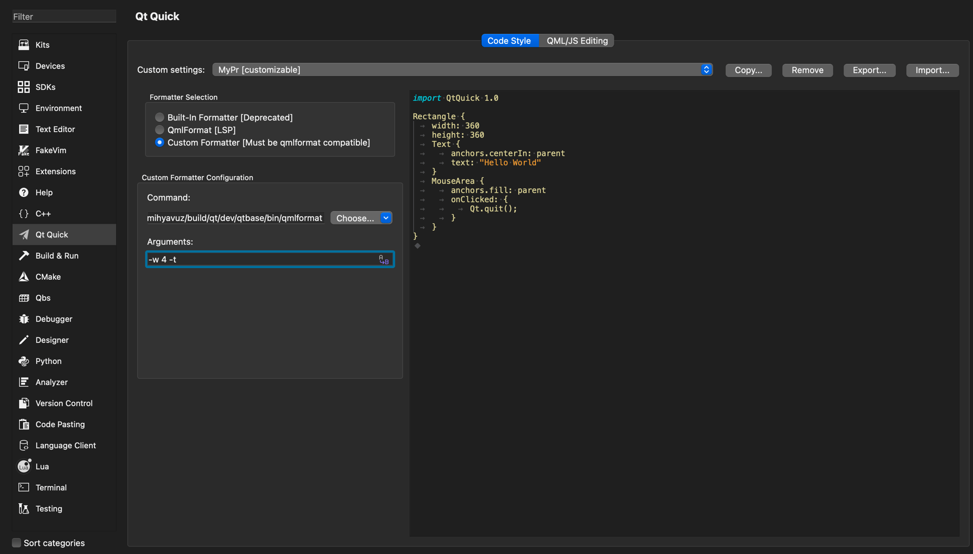 What's New in QML formatting