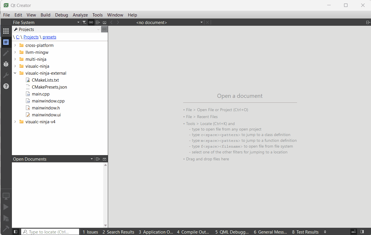 Qt Creator 10 - CMake update