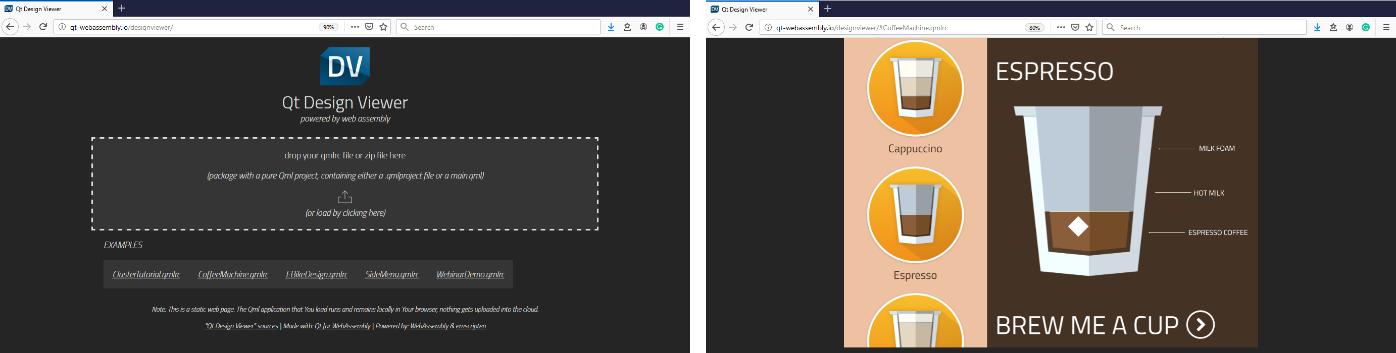 Web based Qt Design Viewer
