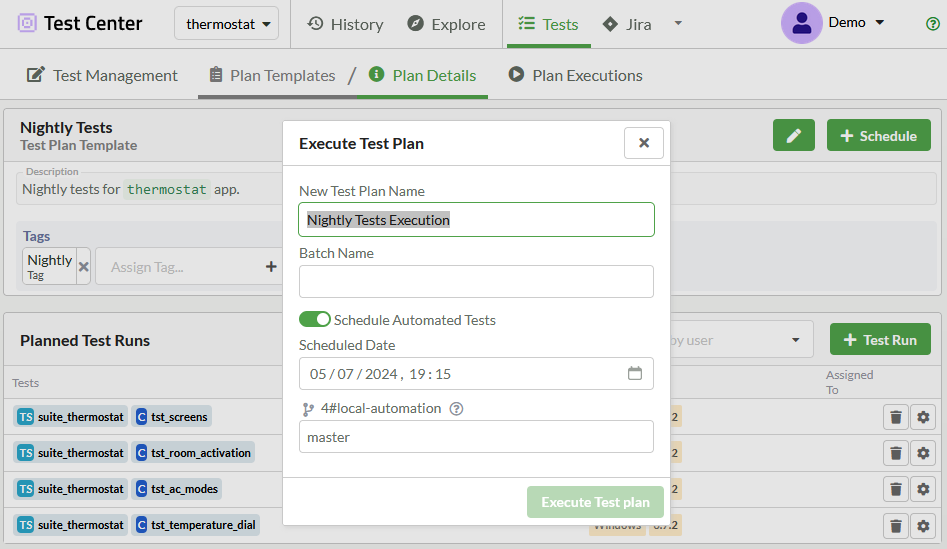 Test Center 4.0: Introducing Test Plans
