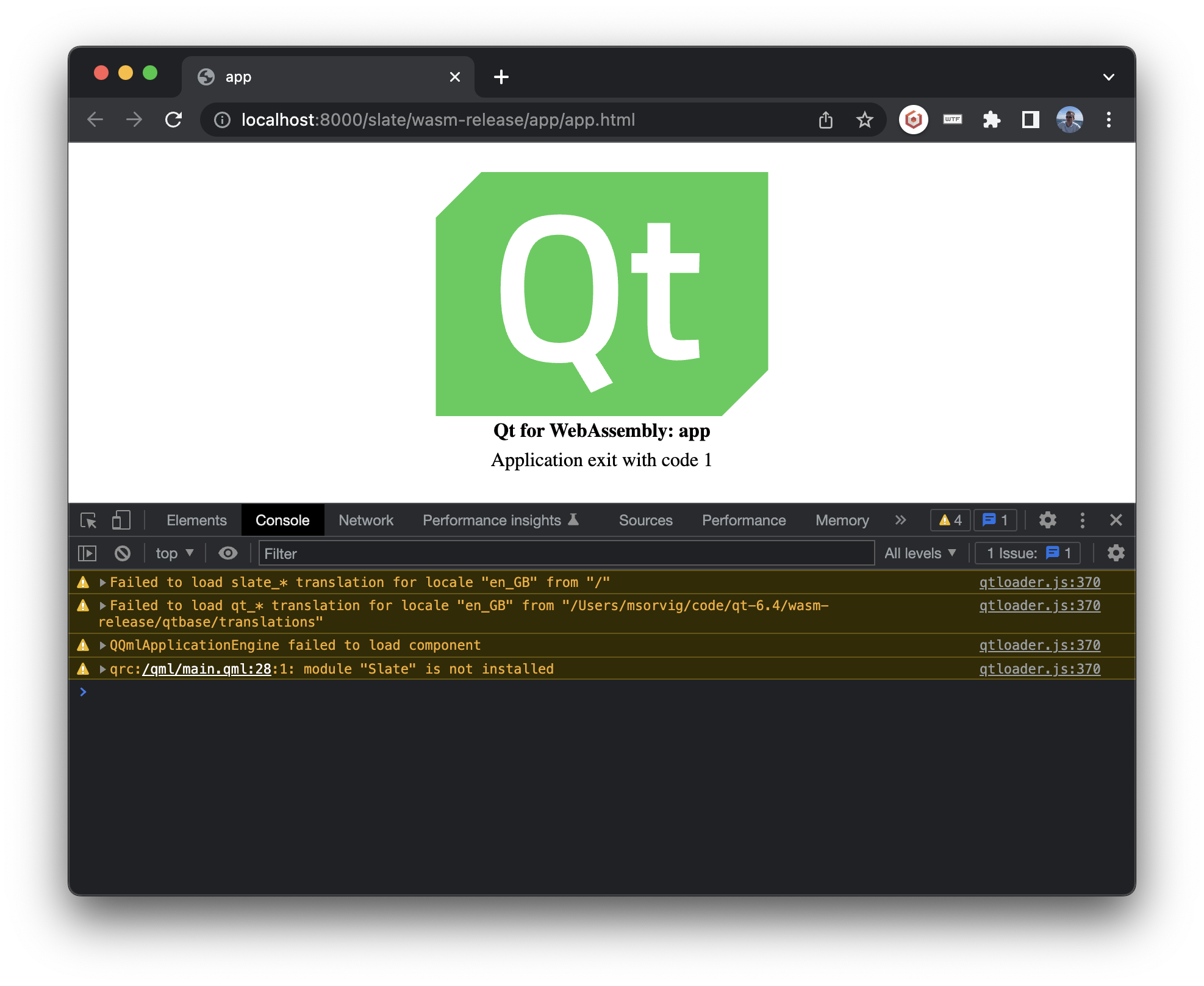 Porting Slate to Qt for WebAssembly