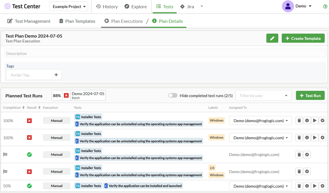 Test Center 4.0: Introducing Test Plans