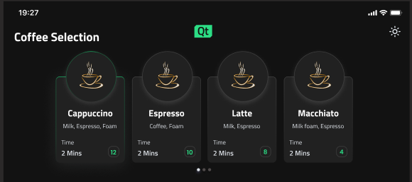 Showcasing how to modernize a Qt application with a Coffee Machine example.