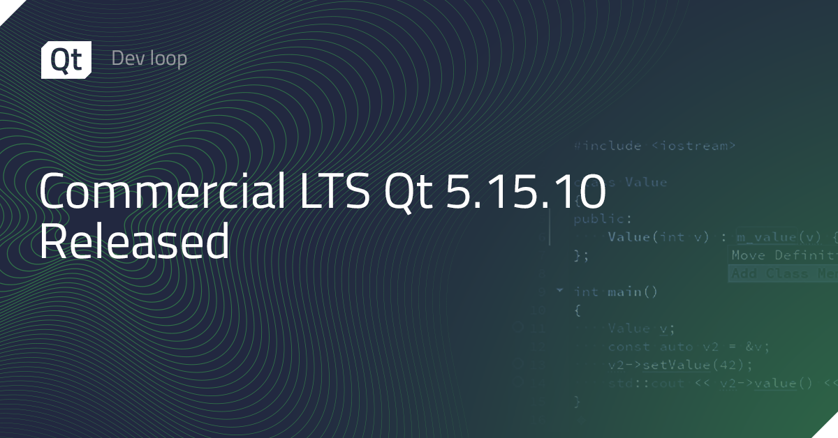 Commercial LTS Qt 5.15.10 Released