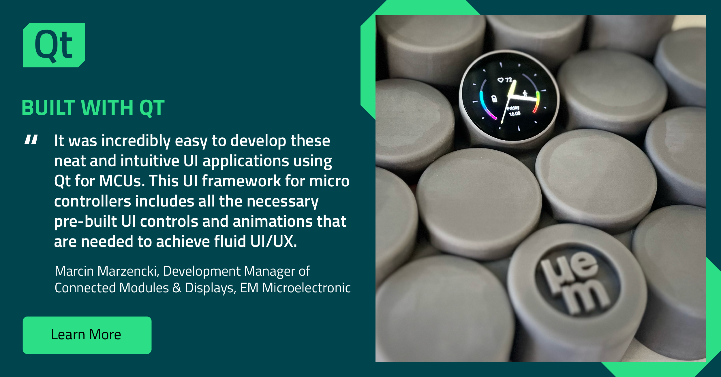 EM Micro partners with Qt for a new HMI design | Built With Qt