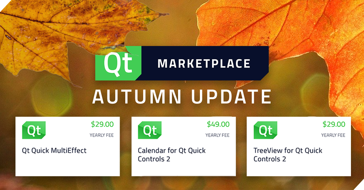 What is new in the Qt Marketplace - Autumn 2020 Update
